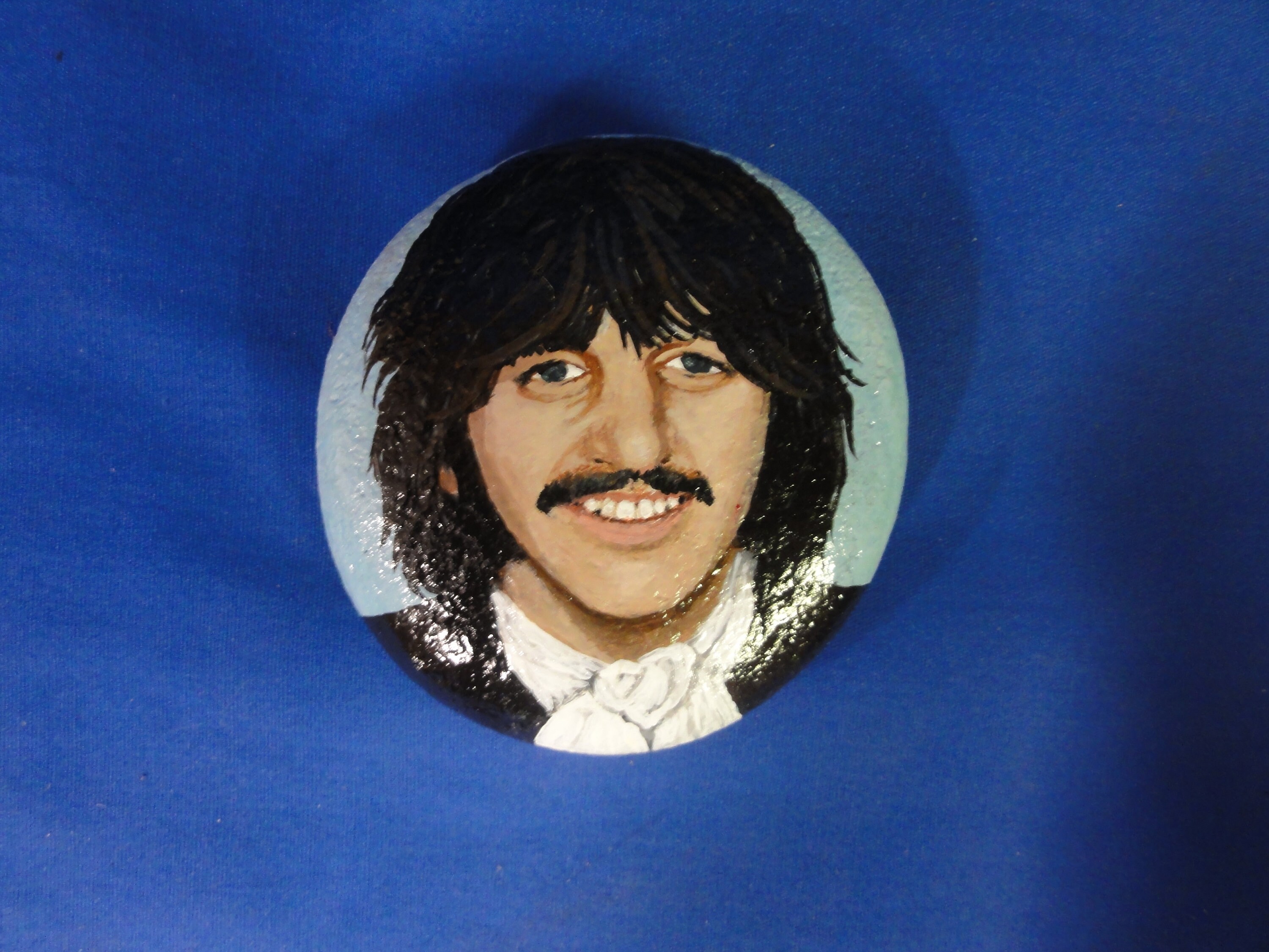 The Beatles Paul, John, George, Ringo on Stones / Rocks Hand Painted by ...