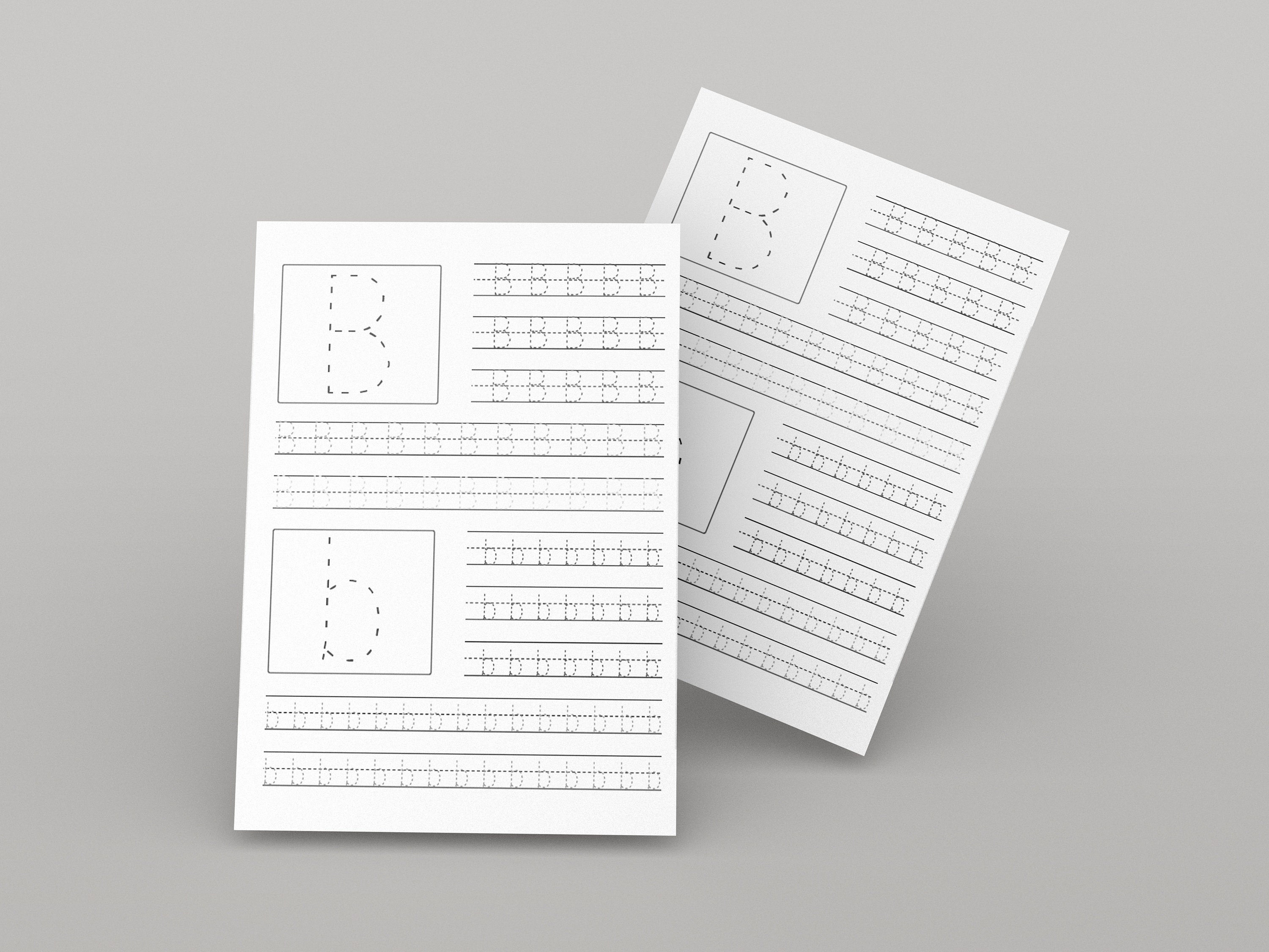 Printable Uppercase and Lowercase Alphabet Tracing, Alphabet Tracing ...