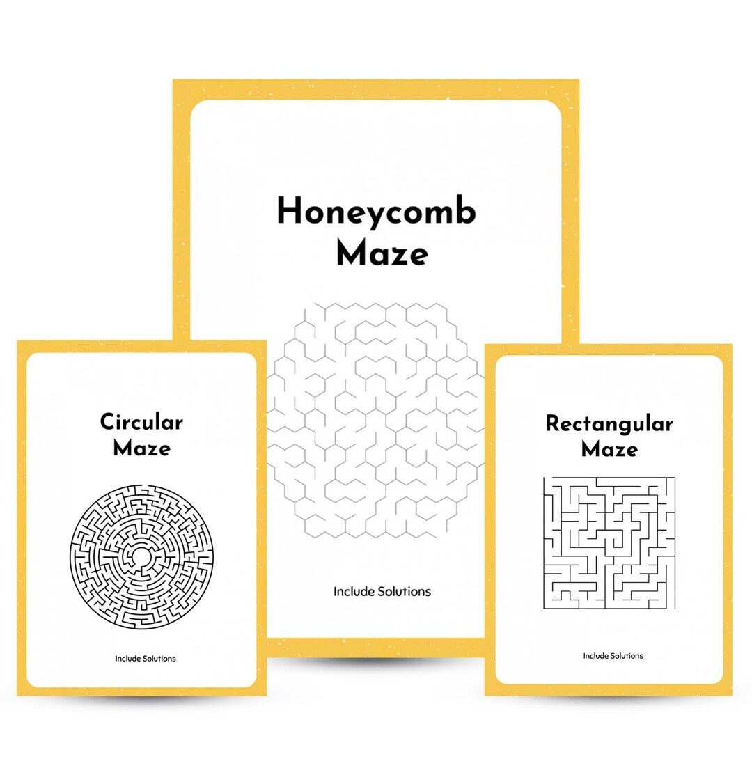 Mix Mazes is for Who Really Enjoy a Challenge. This Mix Contains 3 Thpe of Mazes With Solutions ...
