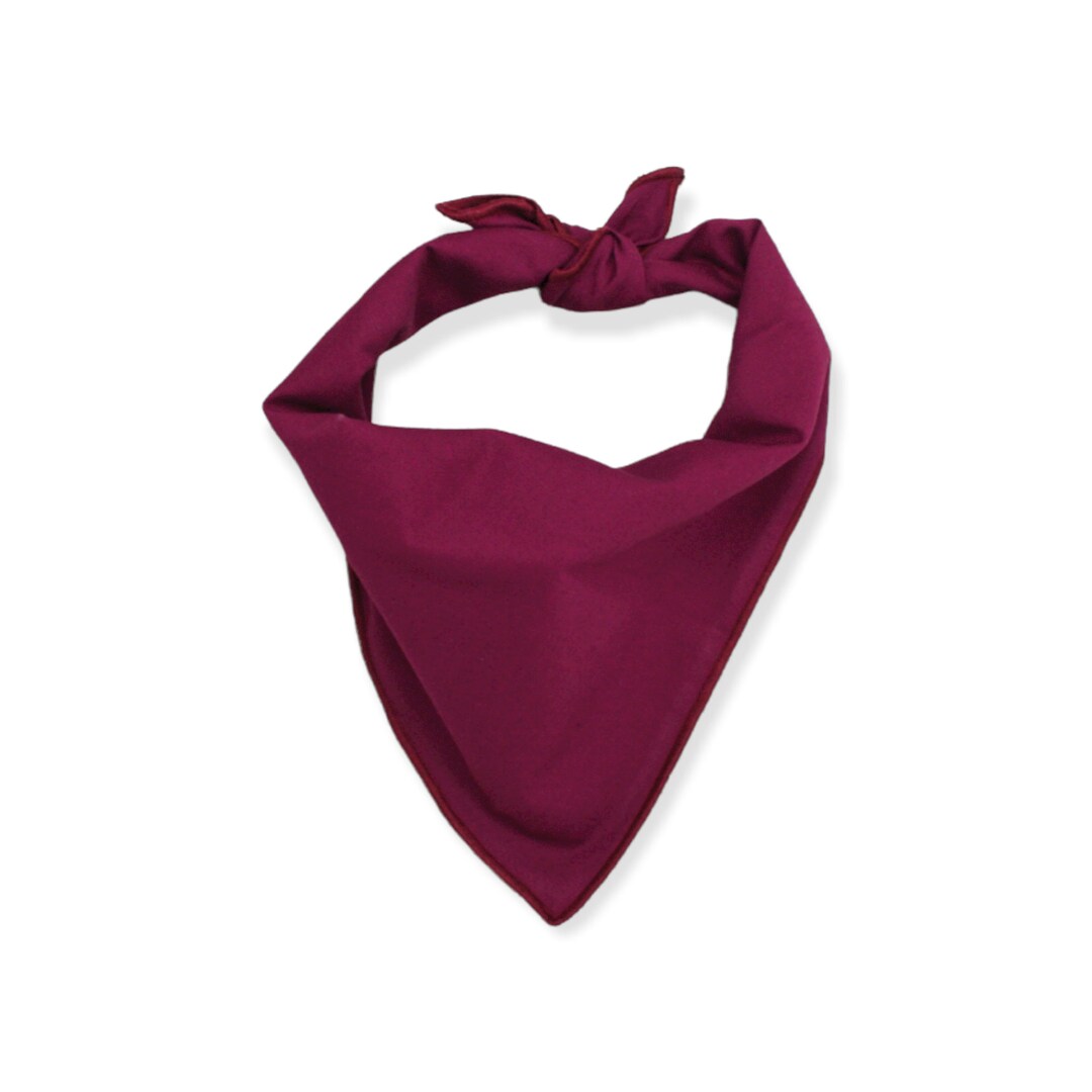 Maroon Dog Bandana | Dog Bandanas | Tie on Dog Scarf | Pet Bandana ...