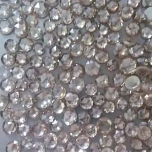 White Rose Cut Diamond chakri Diamond - Etsy