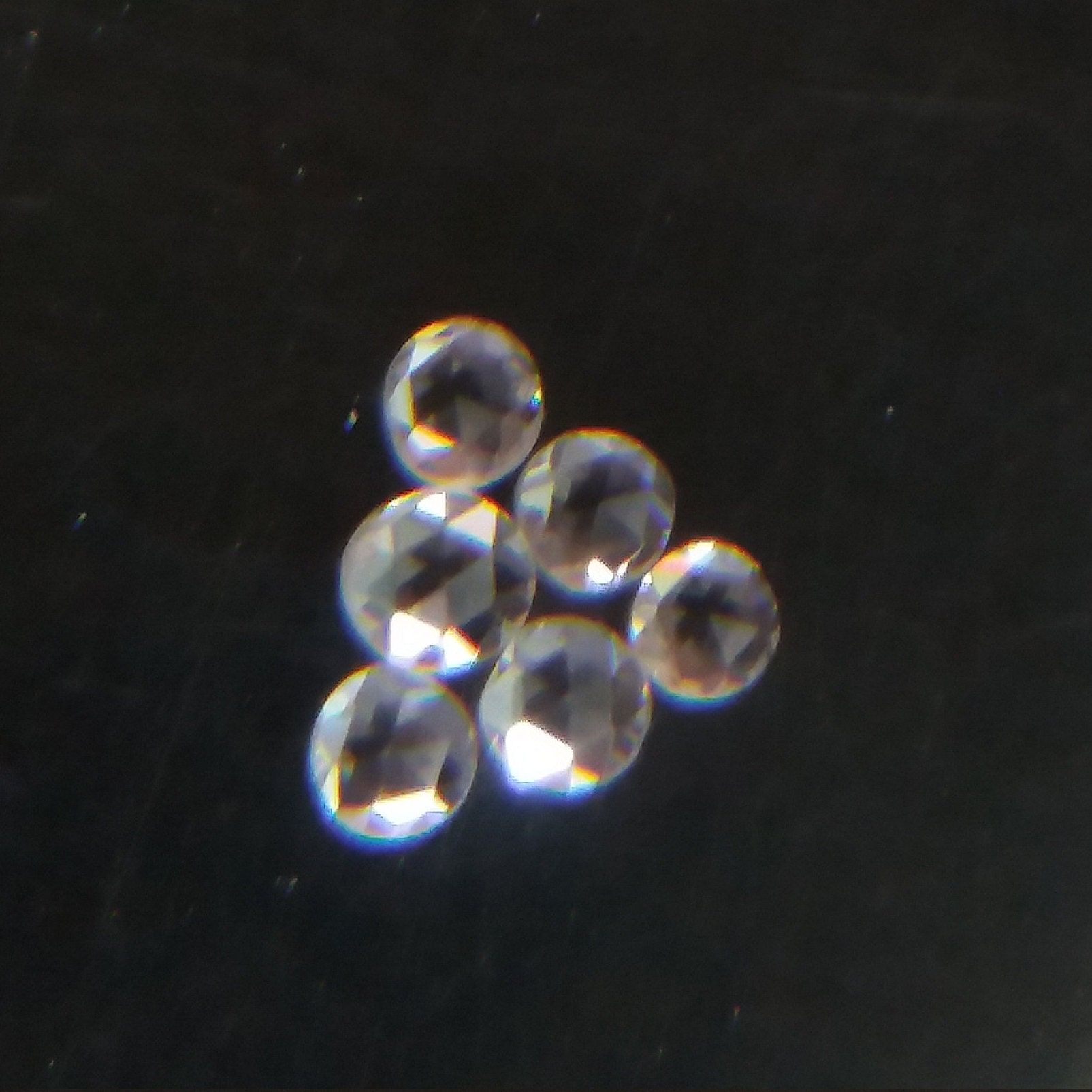 White Rose Cut Diamond chakri Diamond - Etsy