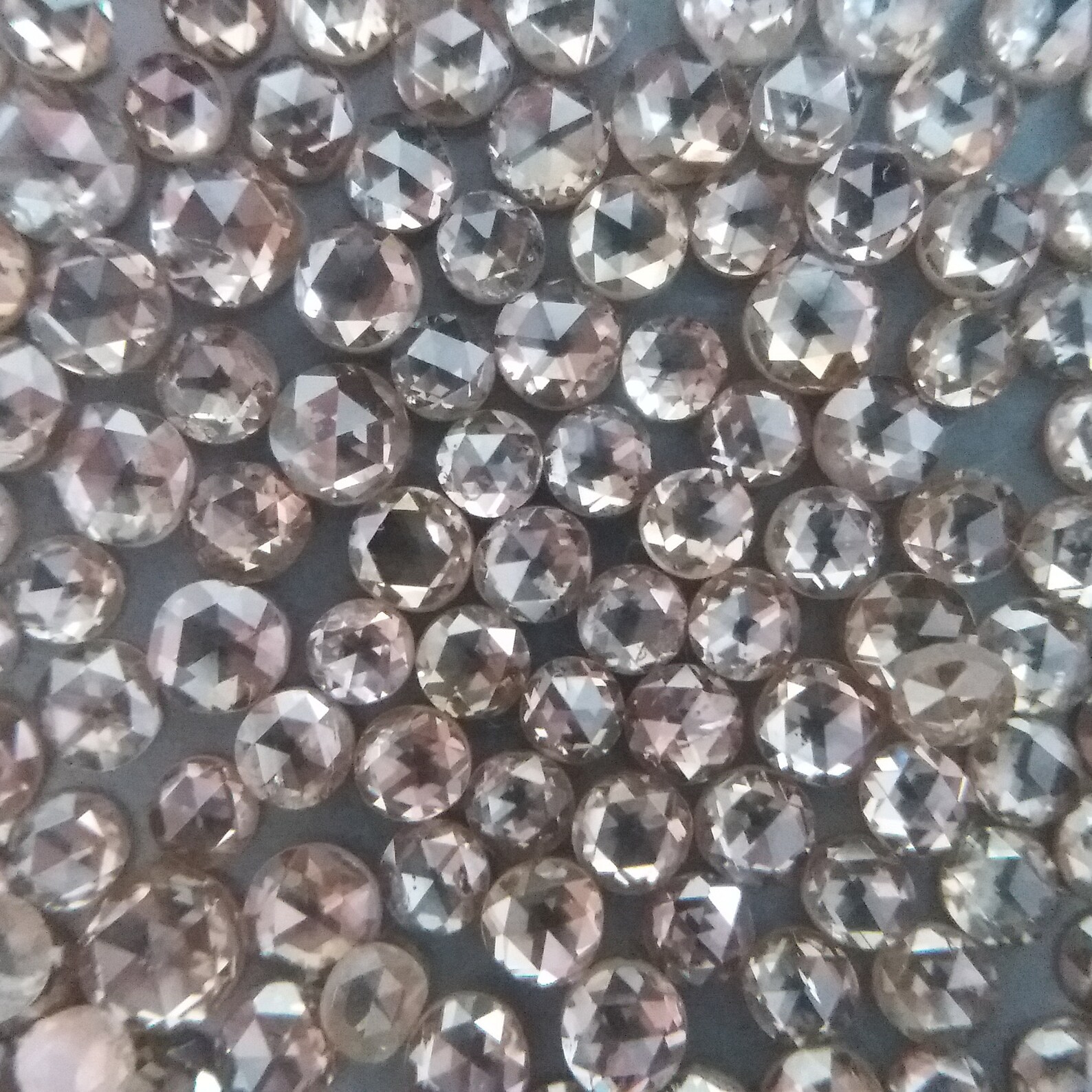 White Rose Cut Diamond chakri Diamond - Etsy