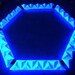 Projector Screen Frame Fluorescent Art Hexagon Arch Uv Banner - Etsy