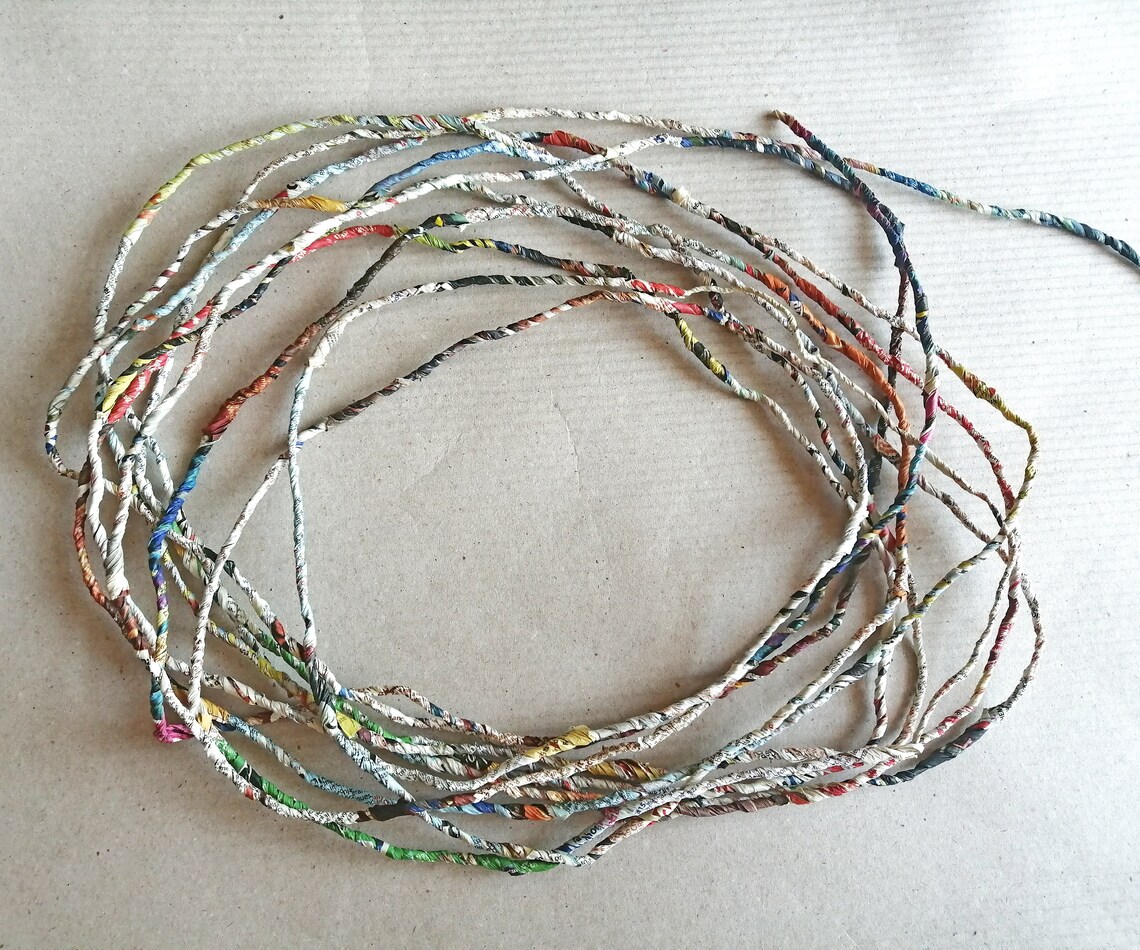 Zero Waste Recycled Paper String From Vintage Magazines - Etsy