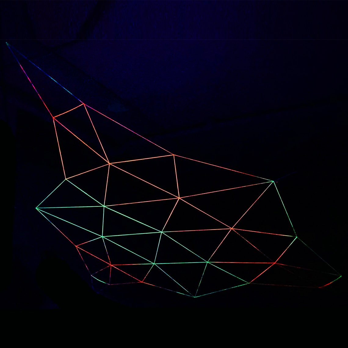 Geometric String Art Elastic Lycra Fluorescent Net With Triangular ...
