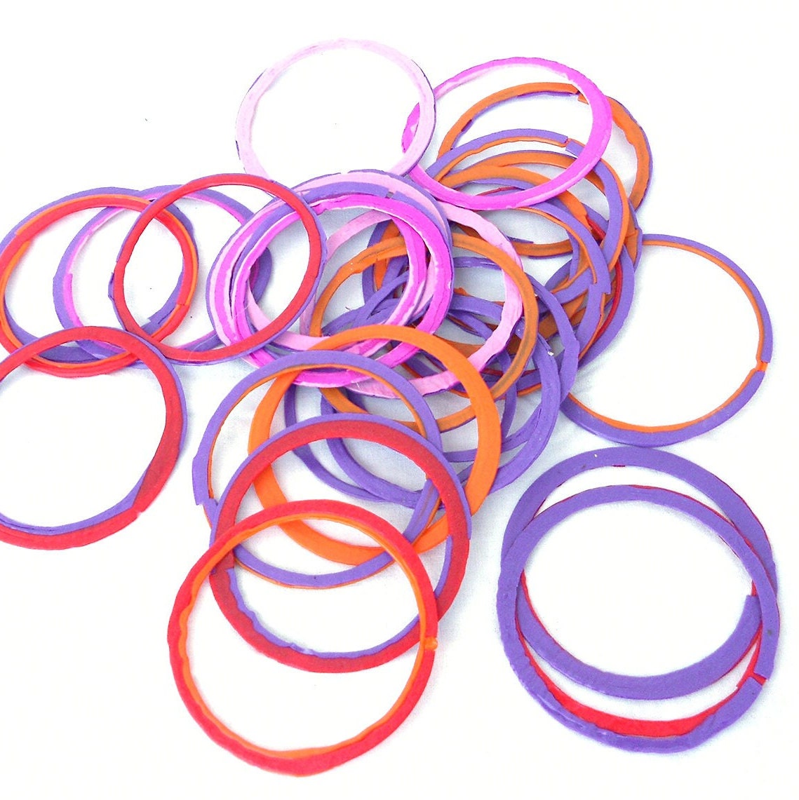 Recycled Plastic Large Ring Set for Jewelry Making, Craft Supplies Lot ...