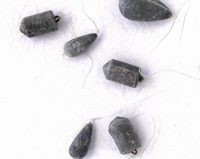 Fishing Net Lead Weights, Drift Materials, 6 Pcs, Craft Supplies - Etsy