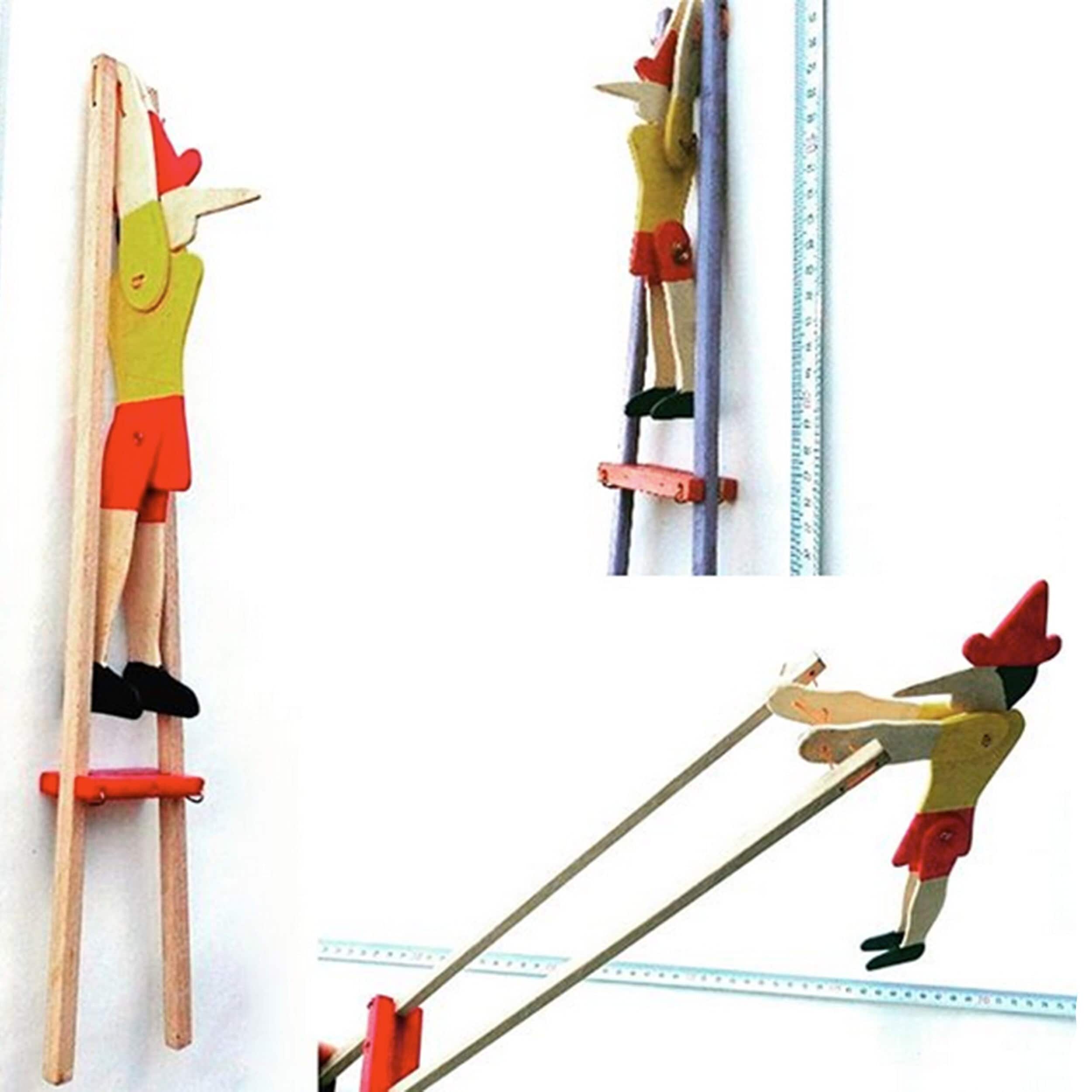 Wooden Puppet Jumping Pinocchio, Historical Handycraft Handmade Toys ...