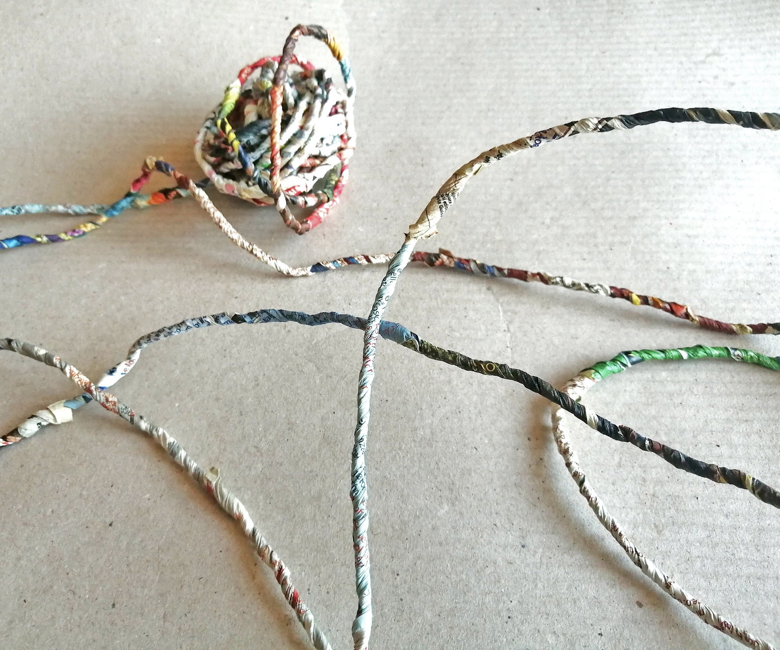 Zero Waste Recycled Paper String From Vintage Magazines - Etsy
