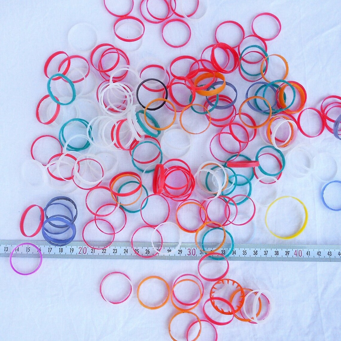 Recycled Plastic Bottle Ring Beads, Zero Waste Craft Supplies - Etsy Canada