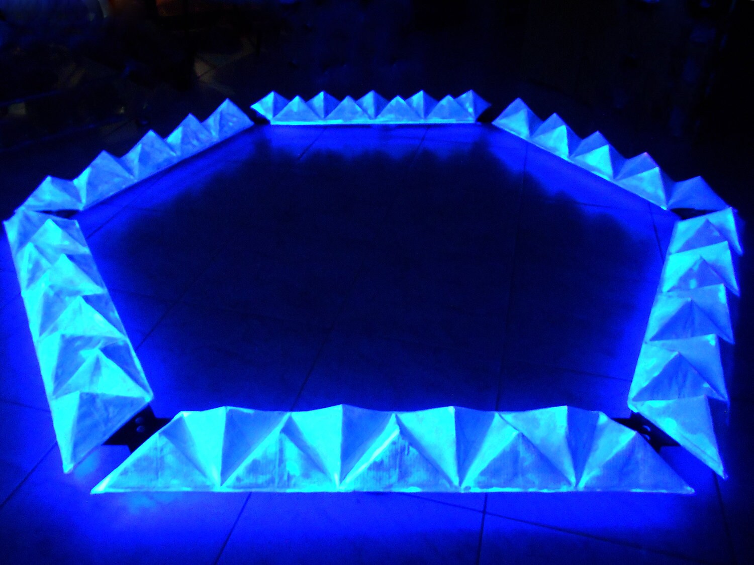 Projector Screen Frame Fluorescent Art Hexagon Arch Uv Banner - Etsy