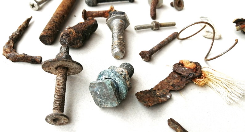 Rusty Metal for Crafts Beach Finds Sea Metal Drift Tool Art - Etsy