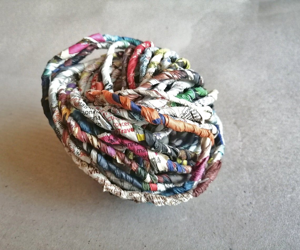 Zero Waste Recycled Paper String From Vintage Magazines - Etsy