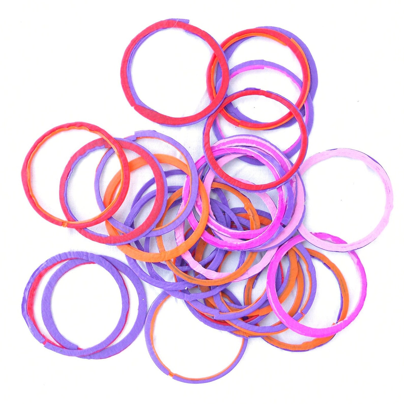 Recycled Plastic Large Ring Set for Jewelry Making, Craft Supplies Lot ...