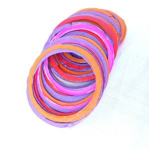 Recycled Plastic Large Ring Set for Jewelry Making, Craft Supplies Lot ...