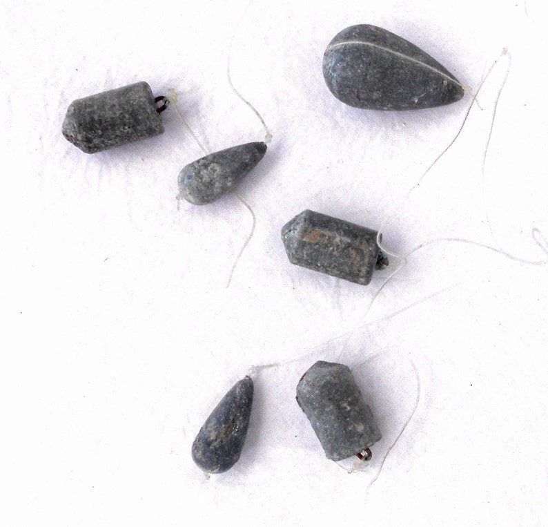 Fishing Net Lead Weights Drift Materials 6 Pcs Craft - Etsy