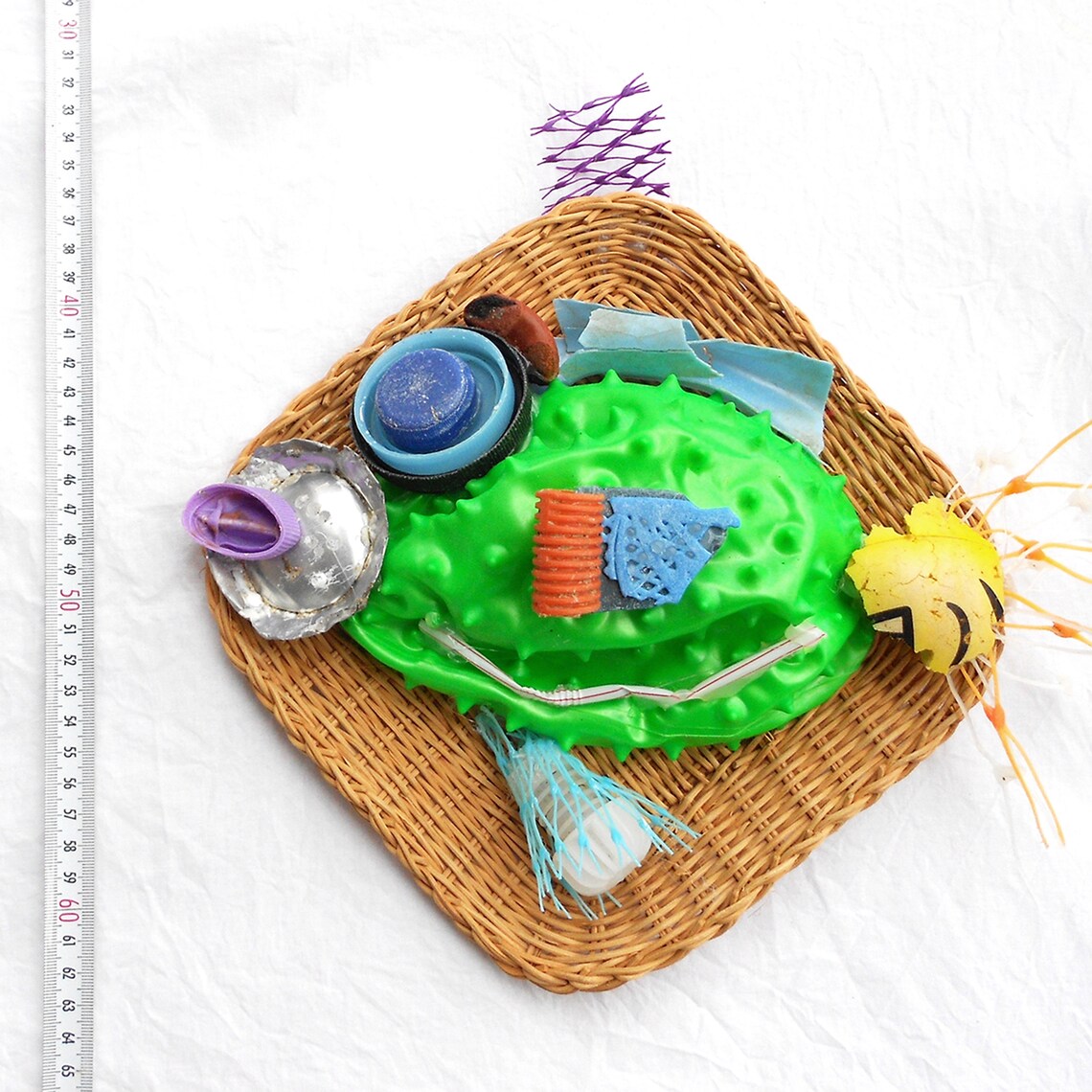 Fish Wall Sculpture From Upcycled Plastic Drift Materials - Etsy