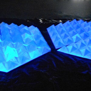 Projector Screen for Vj Fluorescent Sign Rhombus Psychedelic Decor, 3d ...