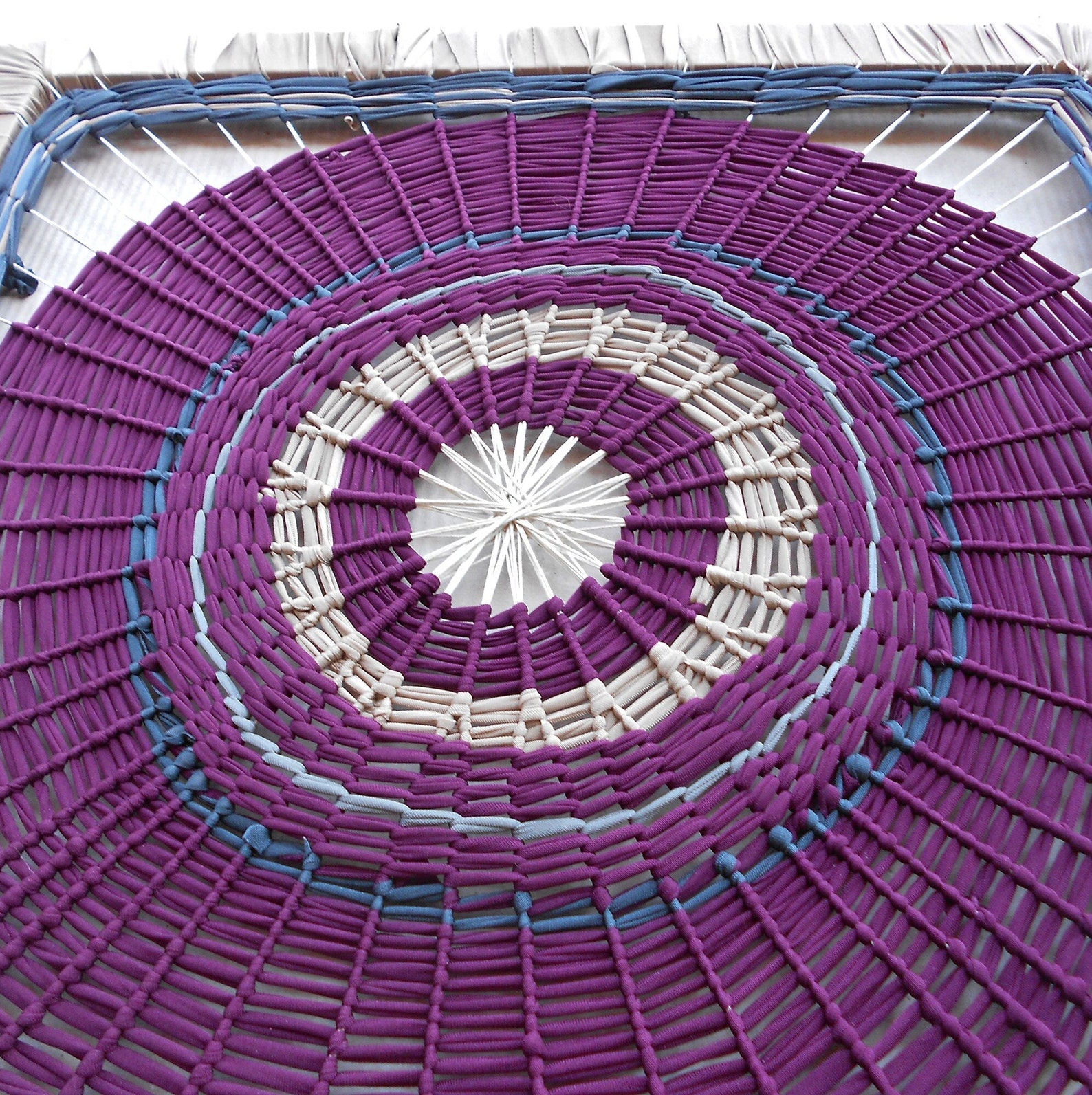 Woven Tapestry String Art Wall Hanging Abstract Art Mandala Tapestry ...