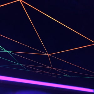 Geometric String Art Elastic Lycra Fluorescent Net With Triangular ...