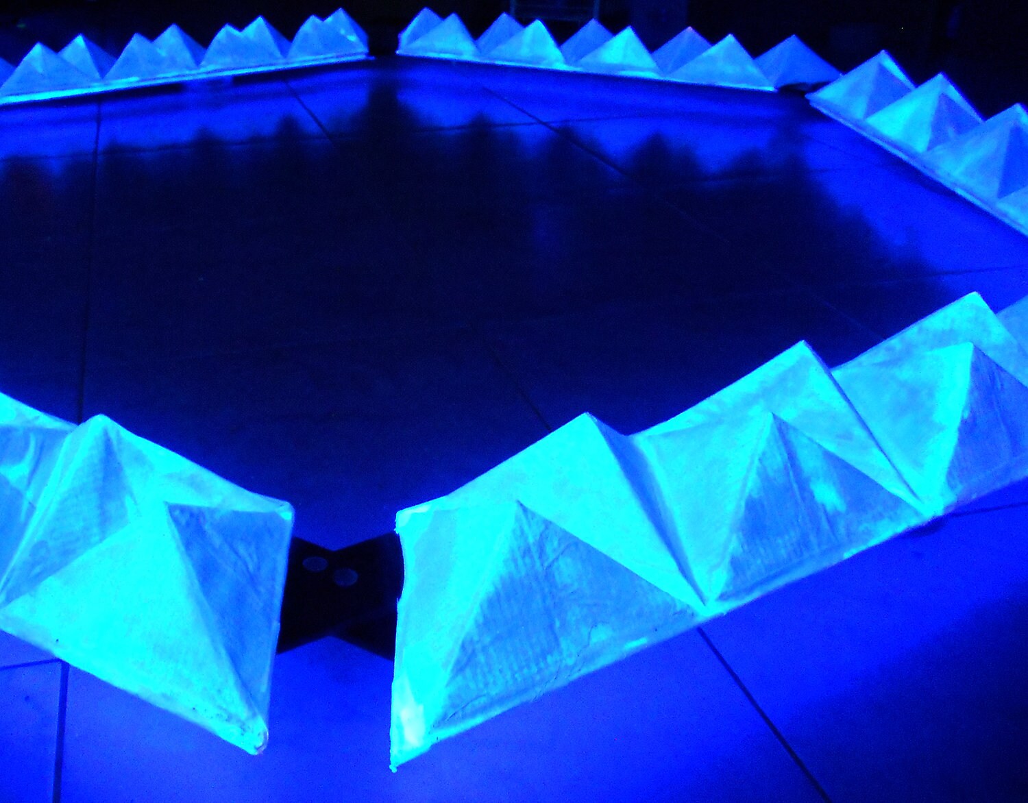 Projector Screen Frame Fluorescent Art Hexagon Arch Uv Banner - Etsy