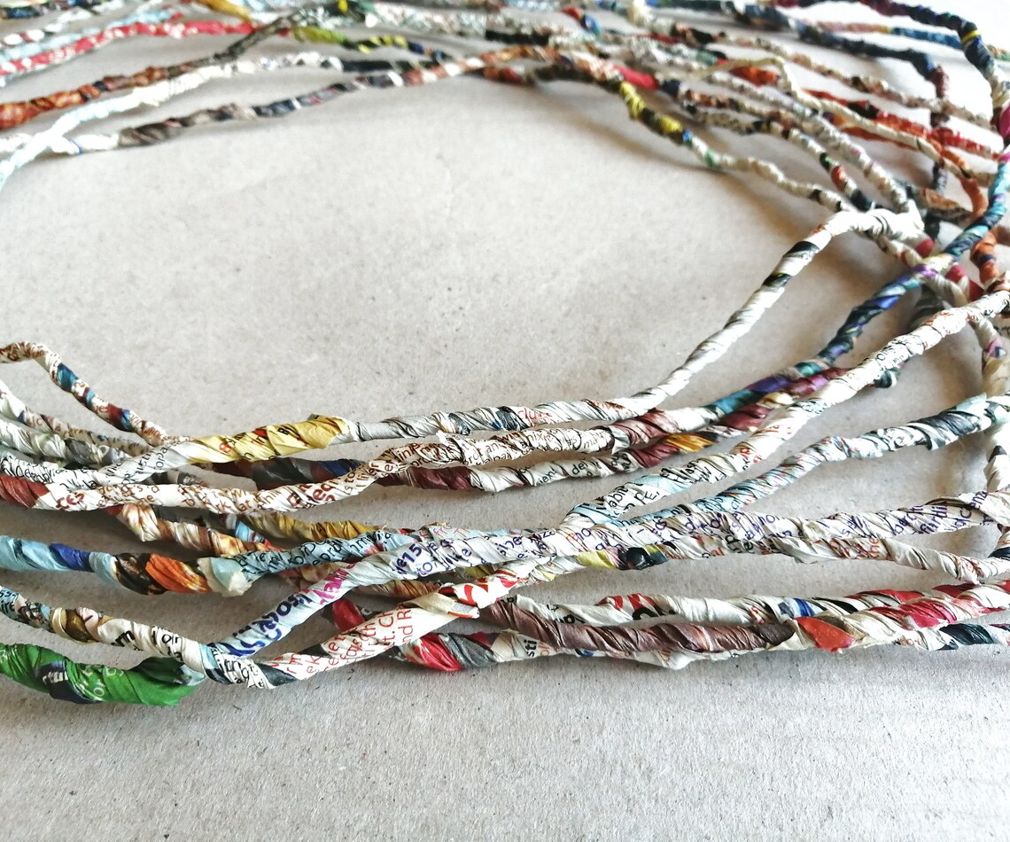 Zero Waste Recycled Paper String From Vintage Magazines - Etsy