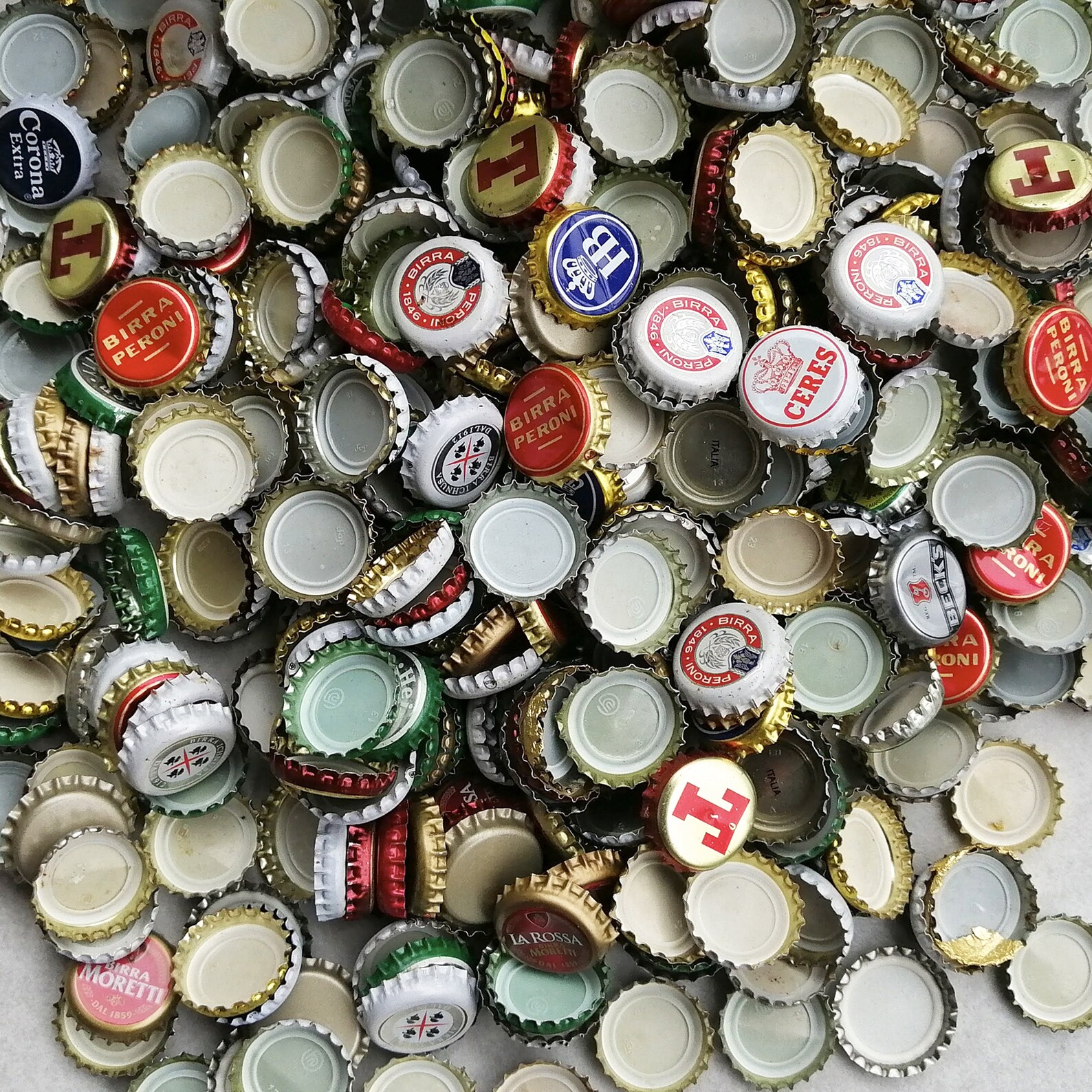 Beer Bottle Caps, Metal Lids Craft Supplies Diy, Repurposed Material - Etsy