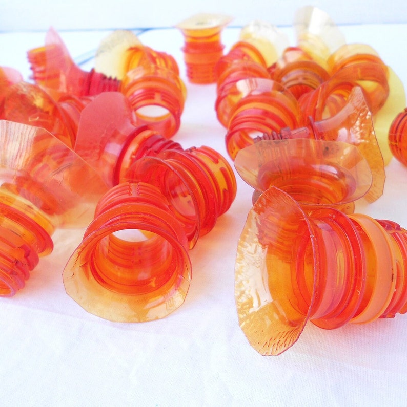 Recycled Plastic Bottle Large Beads With Hole for Jewelry Making, Craft ...