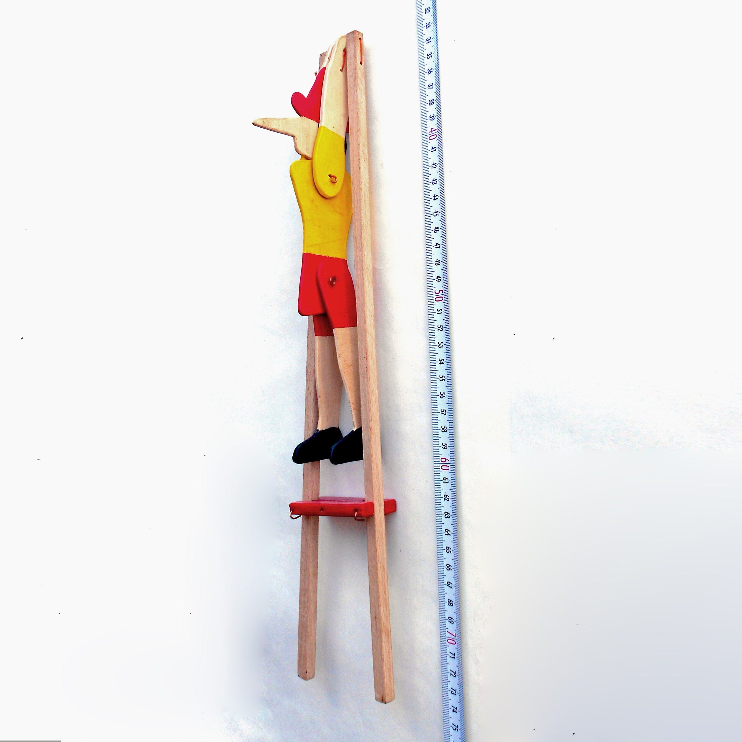 Wooden Puppet Jumping Pinocchio, Historical Handycraft Handmade Toys ...