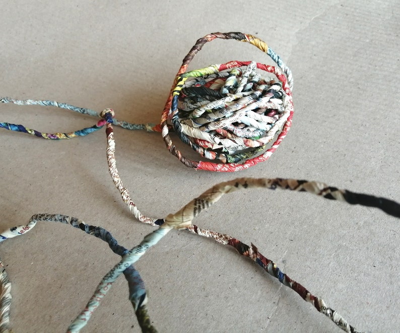 Zero Waste Recycled Paper String From Vintage Magazines - Etsy