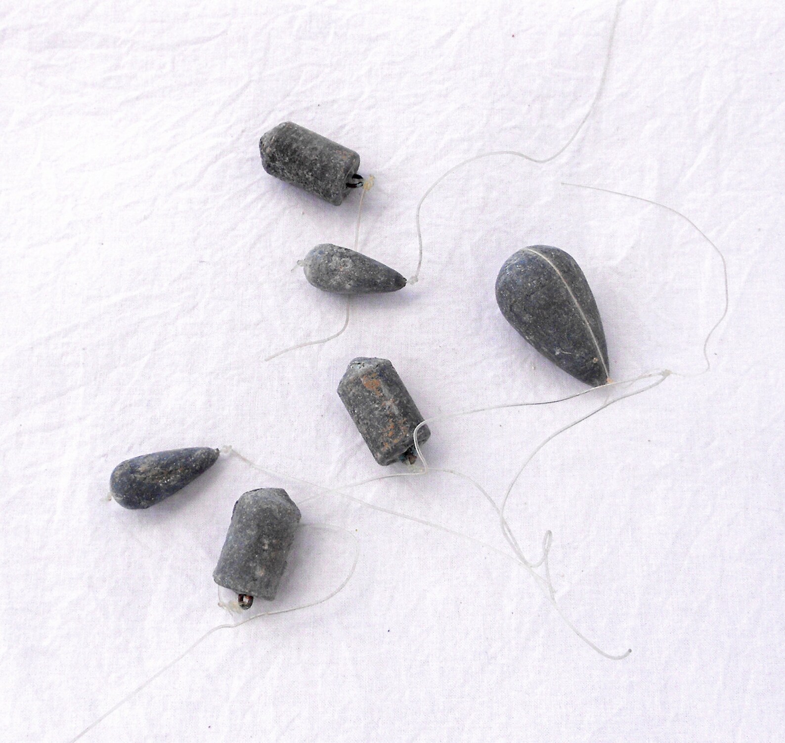 Fishing Net Lead Weights Drift Materials 6 Pcs Craft - Etsy