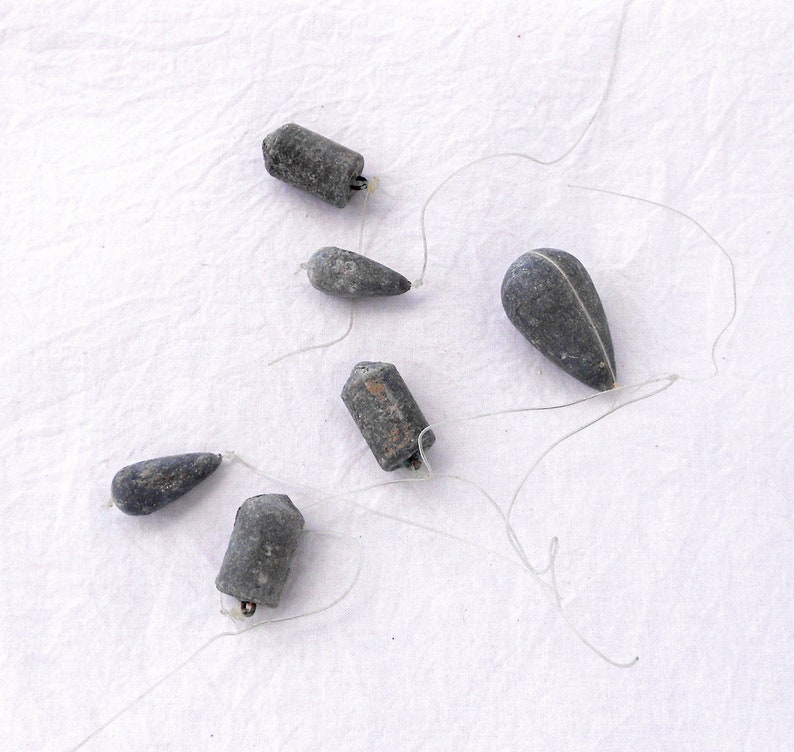 Fishing Net Lead Weights Drift Materials 6 Pcs Craft - Etsy