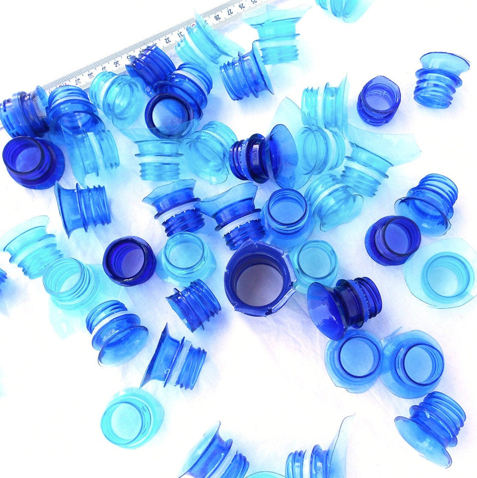 Recycled Plastic Bottle Large Beads With Hole for Jewelry Making, Craft ...