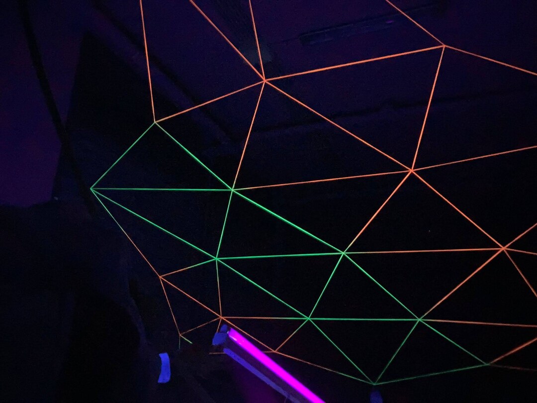 Geometric String Art Elastic Lycra Fluorescent Net With - Etsy