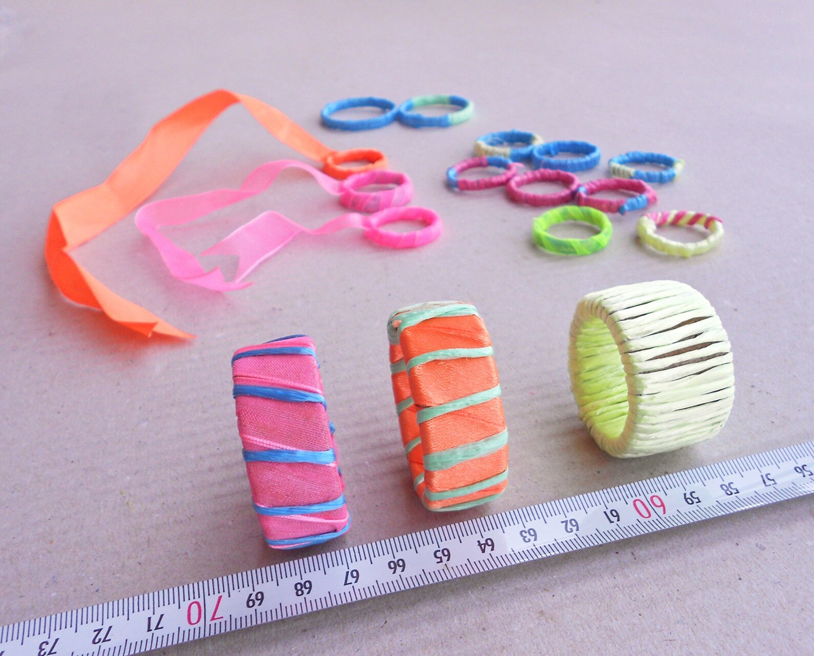 Upcycled Plastic Bottle Ring Handmade Beads and Charms for - Etsy