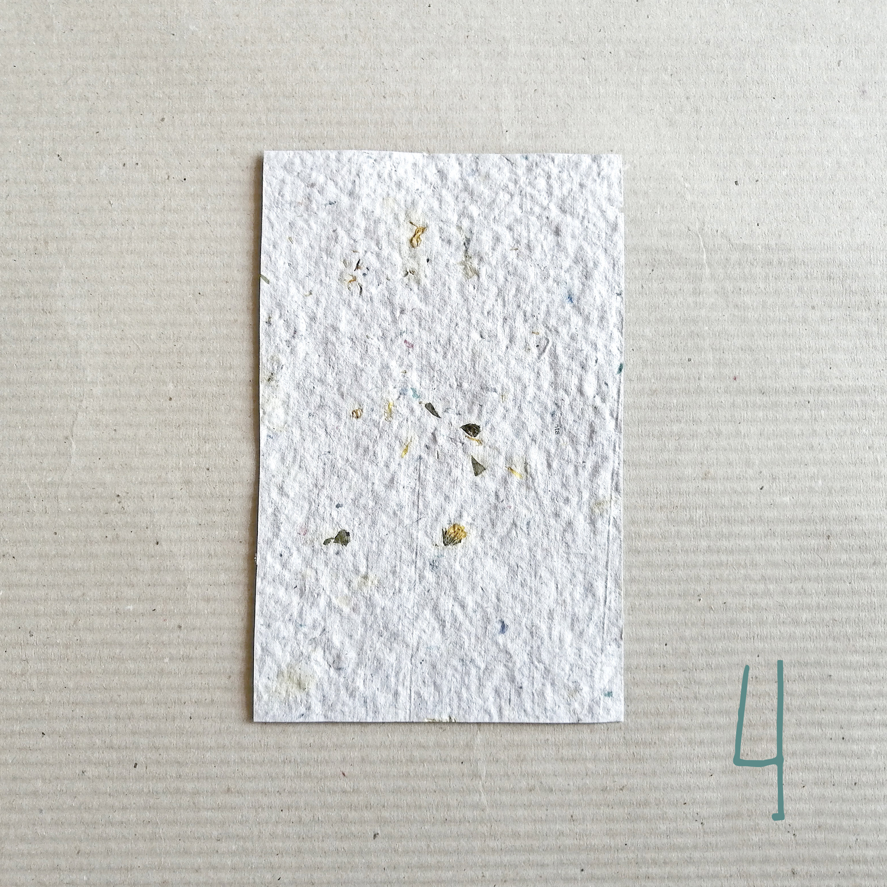 Handmade Seed Paper Sheets, Recycled Cardstock, Zero Waste Art Supply ...