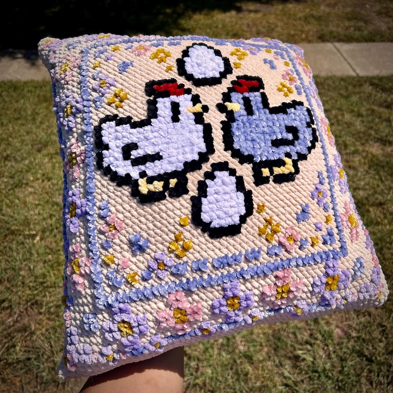 Crochet Stardew Valley Inspired Chicken Pillow - Etsy
