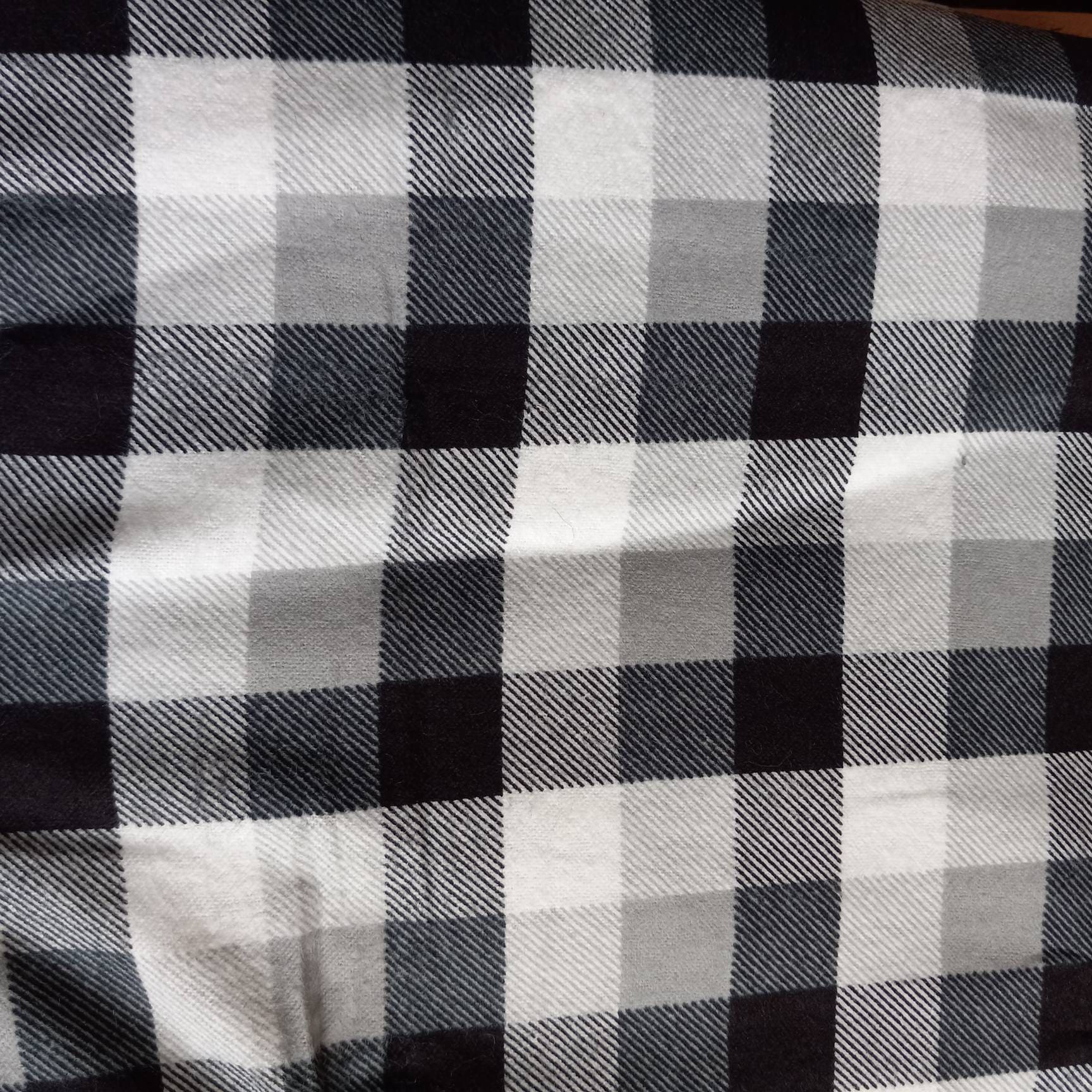 Baby Pink Gingham Super Snuggle Flannel Fabric 100% cotton BY THE 1/2 ...