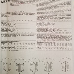 Mccalls 7339 Corset Cosplay Yaya Han Costume Sewing Pattern Sz - Etsy