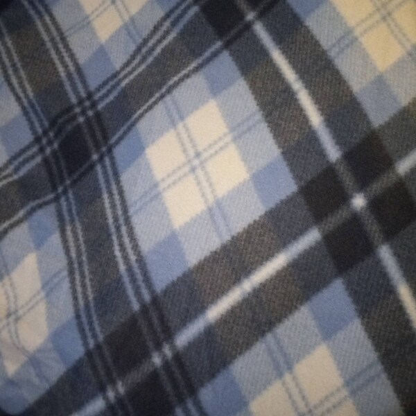 Plaid Fleece Fabric - Etsy