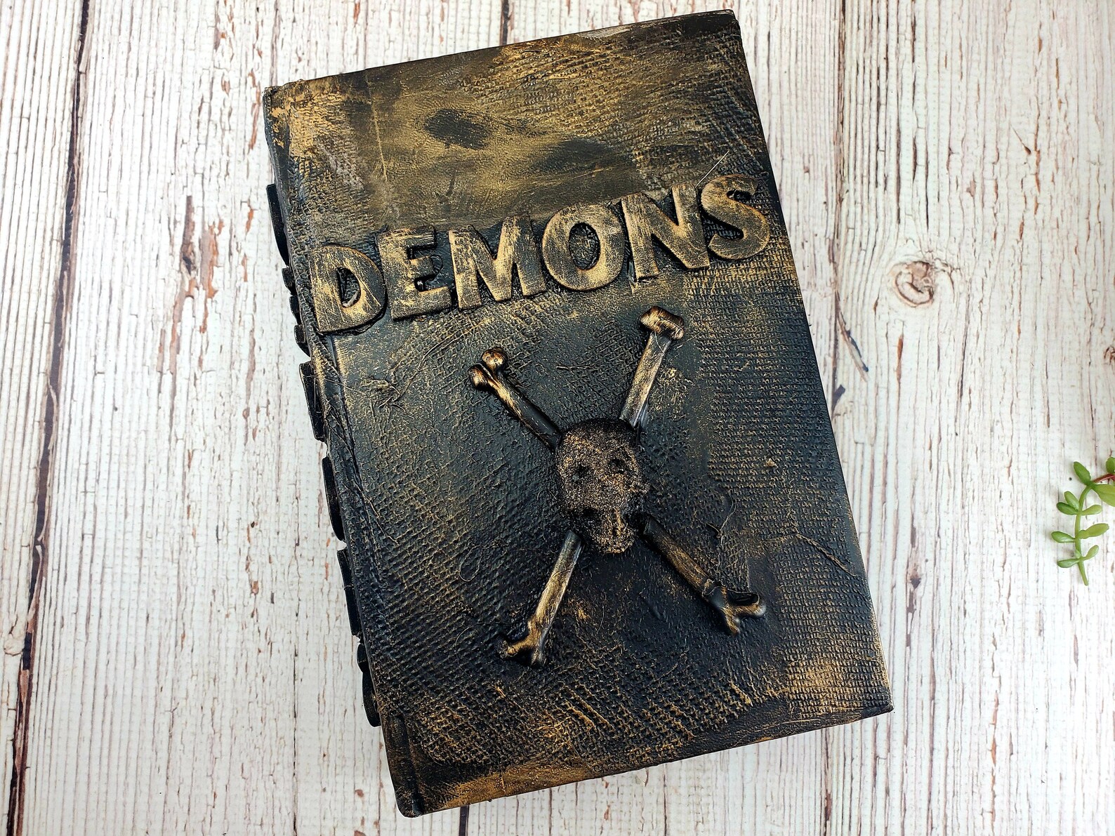 Scary Demons Book Prop, Gothic Decor, Witchy Decor, Halloween Books ...