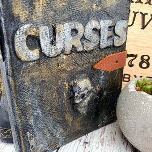 Scary Curses Book Prop, Gothic Decor, Witchy Decor, Halloween Books ...