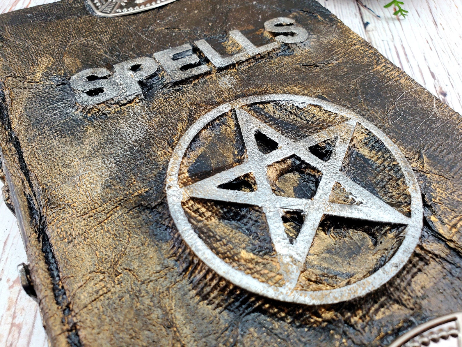 Scary Spells Book Prop, Gothic Decor, Witchy Decor, Halloween Books ...