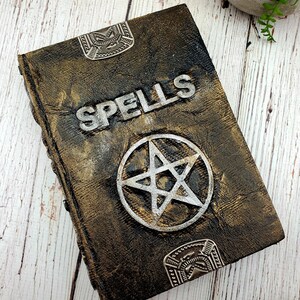 Scary Spells Book Prop, Gothic Decor, Witchy Decor, Halloween Books ...