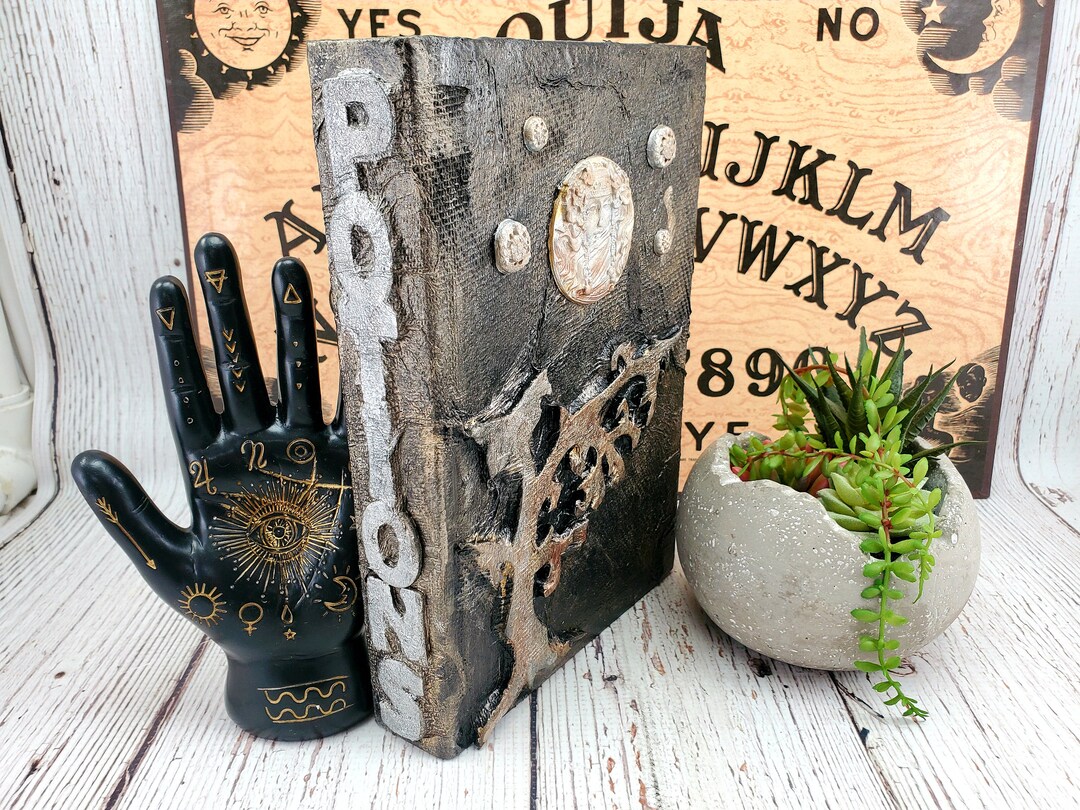 Scary Potions Book Prop, Gothic Decor, Witchy Decor, Halloween Books ...