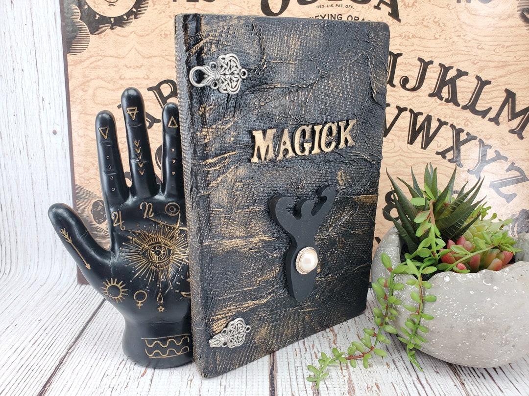 Scary Magick Book Prop, Gothic Decor, Witchy Decor, Halloween Books ...