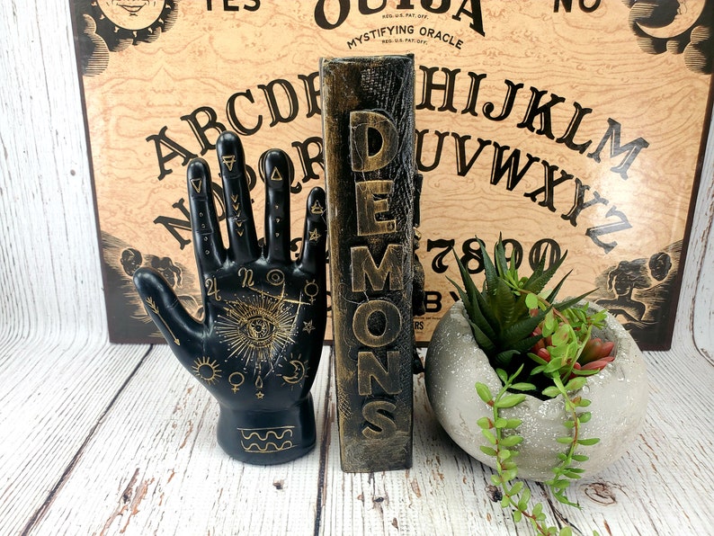 Scary Demons Book Prop, Gothic Decor, Witchy Decor, Halloween Books ...