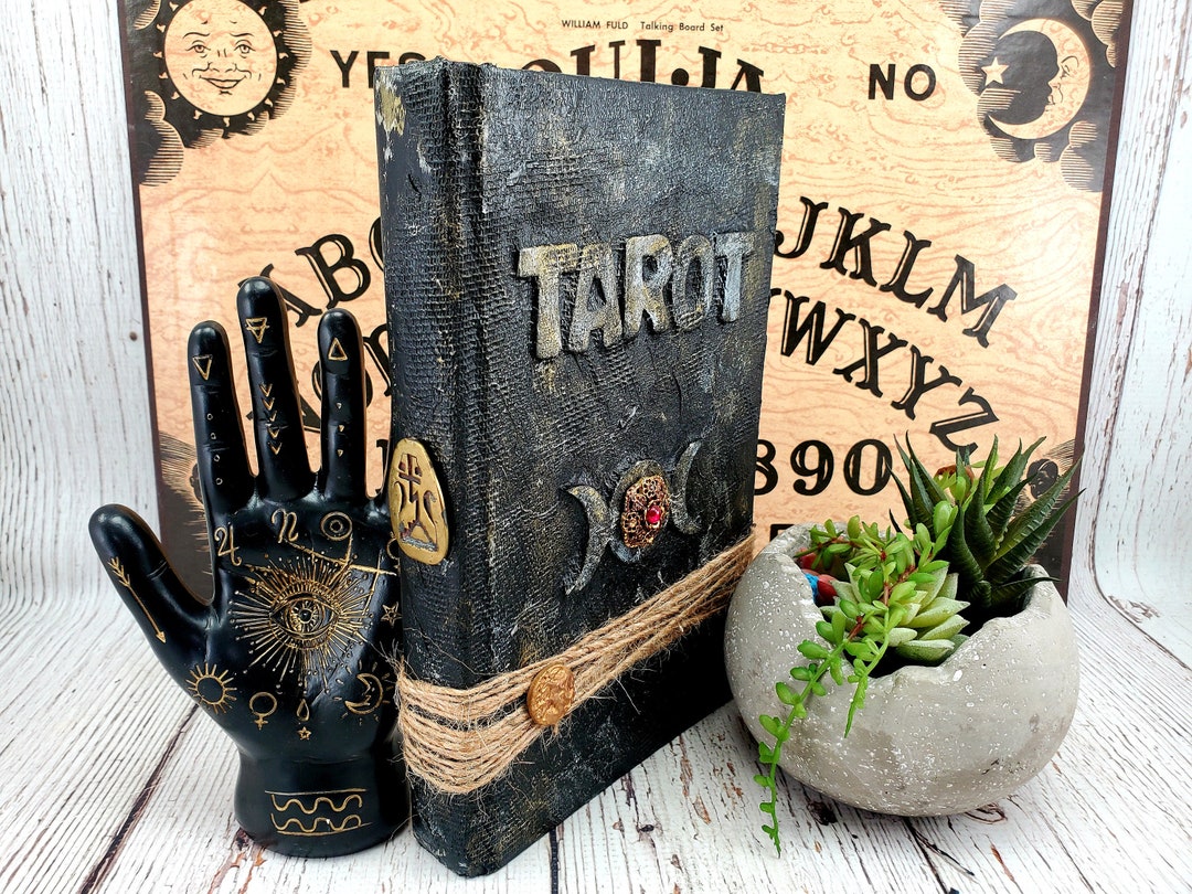 Scary Spells Book Prop, Gothic Decor, Witchy Decor, Halloween Books ...