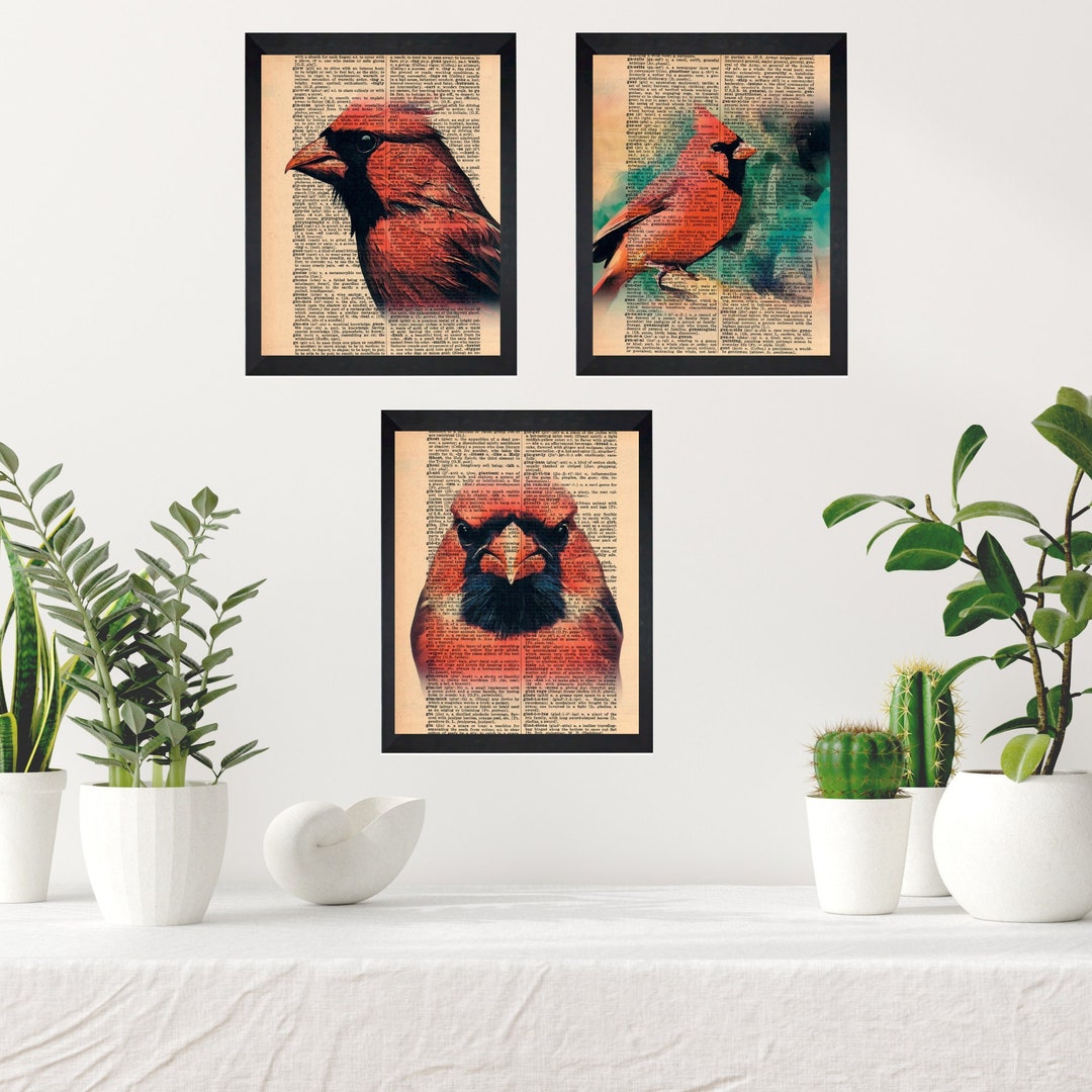 Cardinal Dictionary Print, Cardinal Wall Art, Cardinal Art Print ...